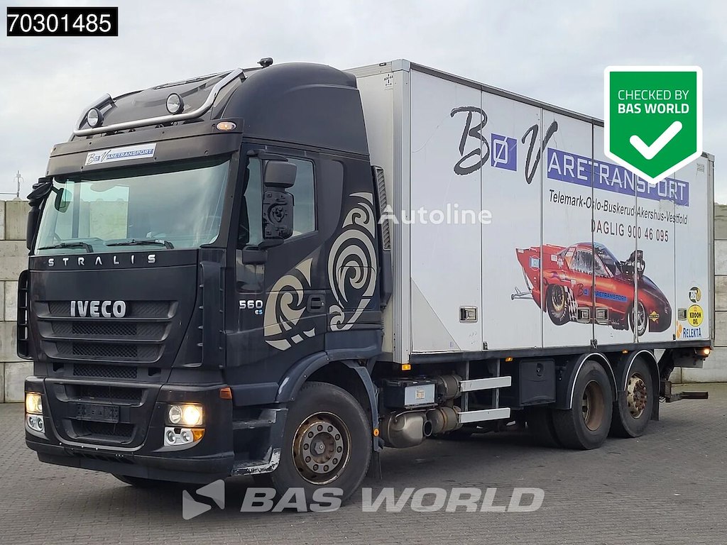IVECO Stralis 560 6X2 Retarder Automatic Lift Axle 1500kg Tailgate Eur kamion furgon