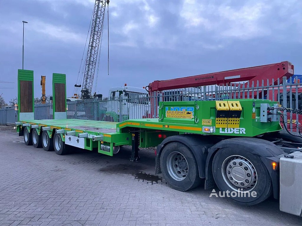 Nova Lider LD07 New Unused Low Bed 4 Axle Full Spring 86 Ton Loading 4 UNIT poluprikolica sa niskom platformom