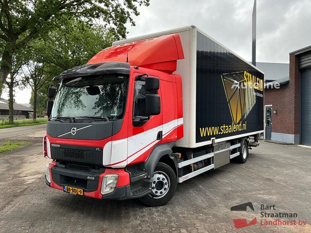 Volvo FL 250 4x2 Euro 6 met BDF containersysteem en laadklep, gesloten kamion furgon