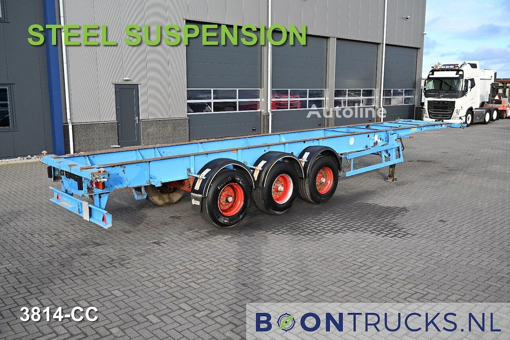Blumhardt Cont.-Sal 40.24 E FIXED CHASSIS | 40ft * STEEL SUSPENSION * BPW poluprikolica za prevoz kontejnera