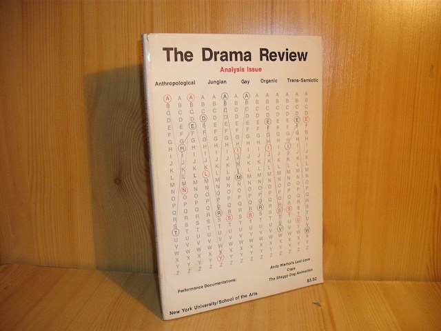The Drama Review Analysis Issue