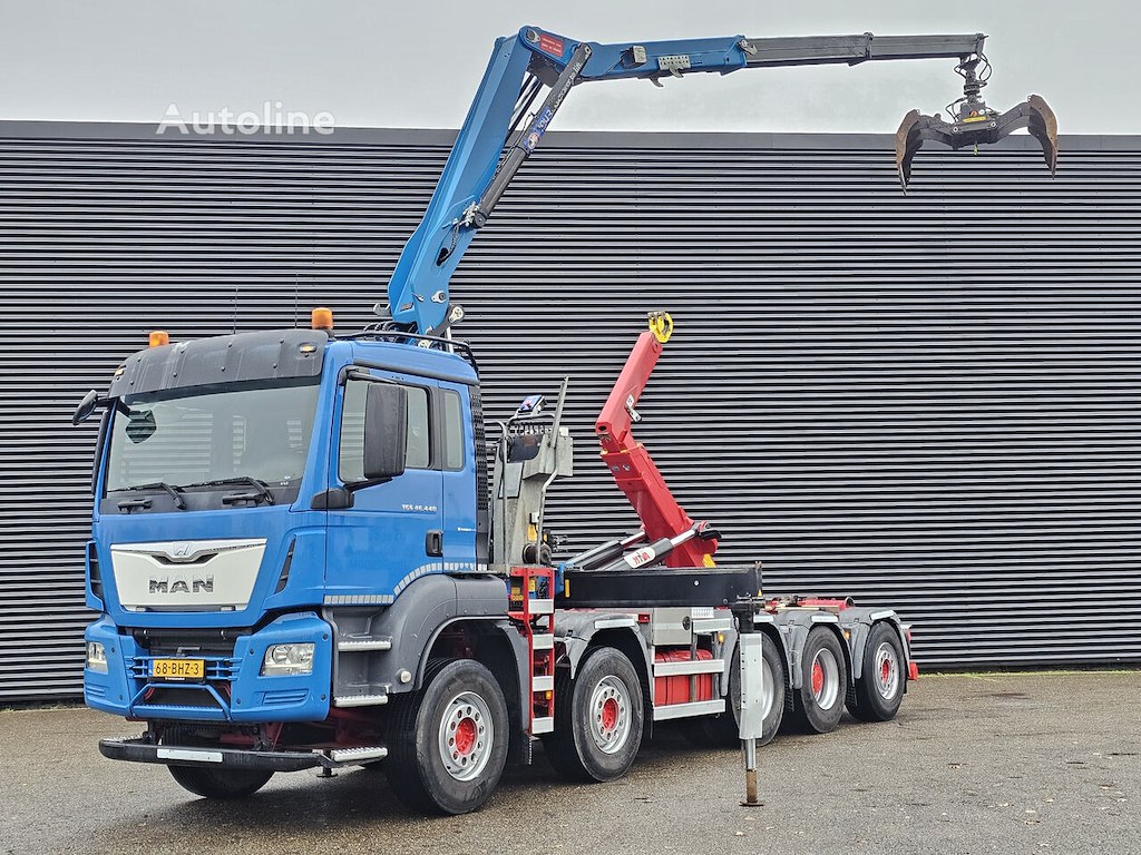 MAN TGS 47.440 BBL / 10X4 HOOKLIFT + Z CRANE kamion rol kiper