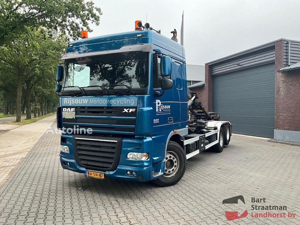 DAF FAS XF 105.460 6x2 Euro 5 Handgeschakeld met 26t Multilift haaka kamion rol kiper