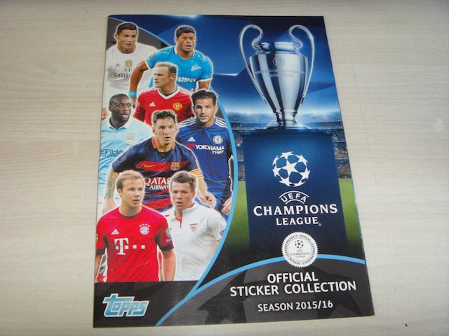 Uefa Champions league Topps 2015/16 album prazan