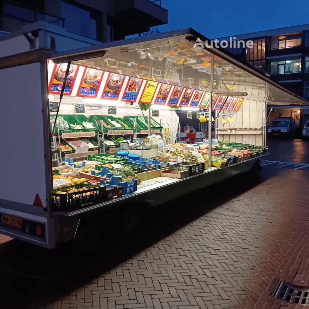 Verkoopwagen Aanhangwagen Oosterwijk JO 3500 3-asser prikolica kiosk
