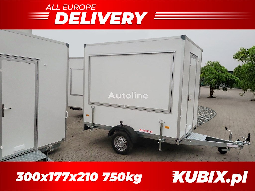 Nova Kubix H75301 304x177x210, 750 kg on stock prikolica kiosk