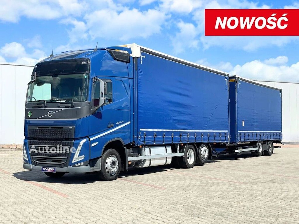 Volvo FH 460 kamion s ceradom + prikolica sa ceradom
