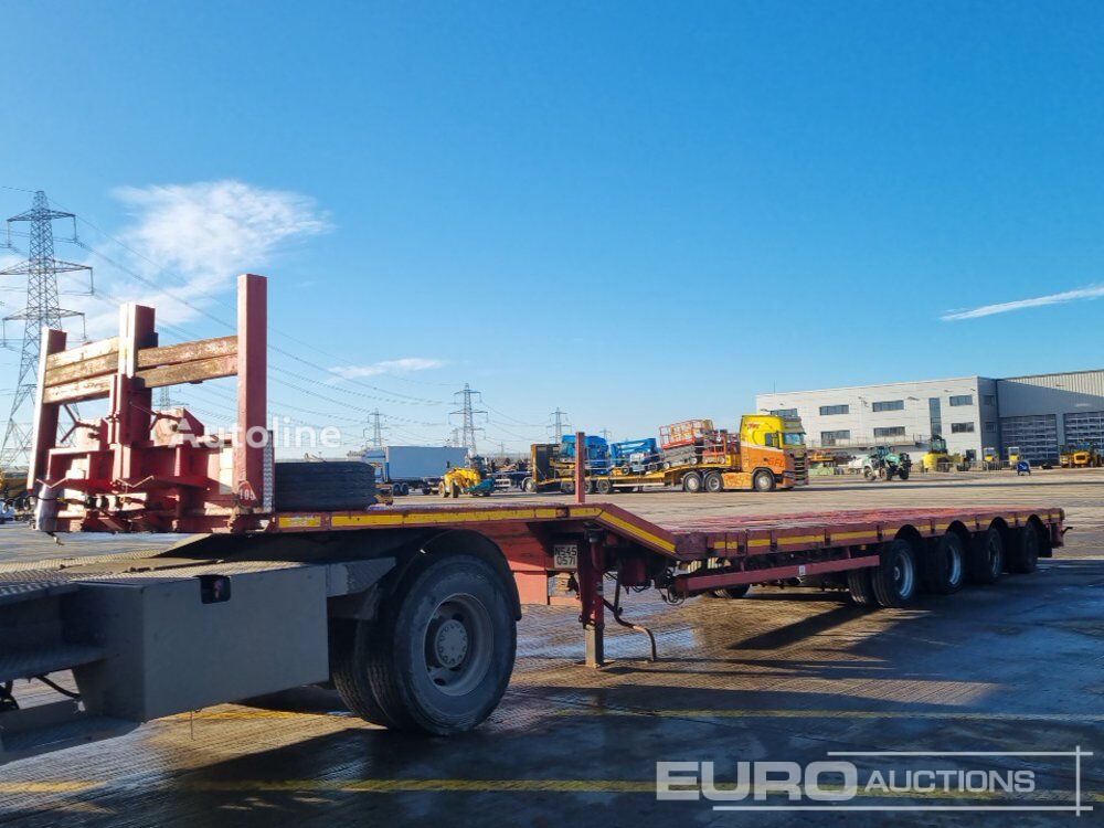 Prodaje se Nooteboom 2009 Nooteboom 4 Axle Extendable Flatbed Trailer, Twin Axle Rear kamion platforme na aukciji