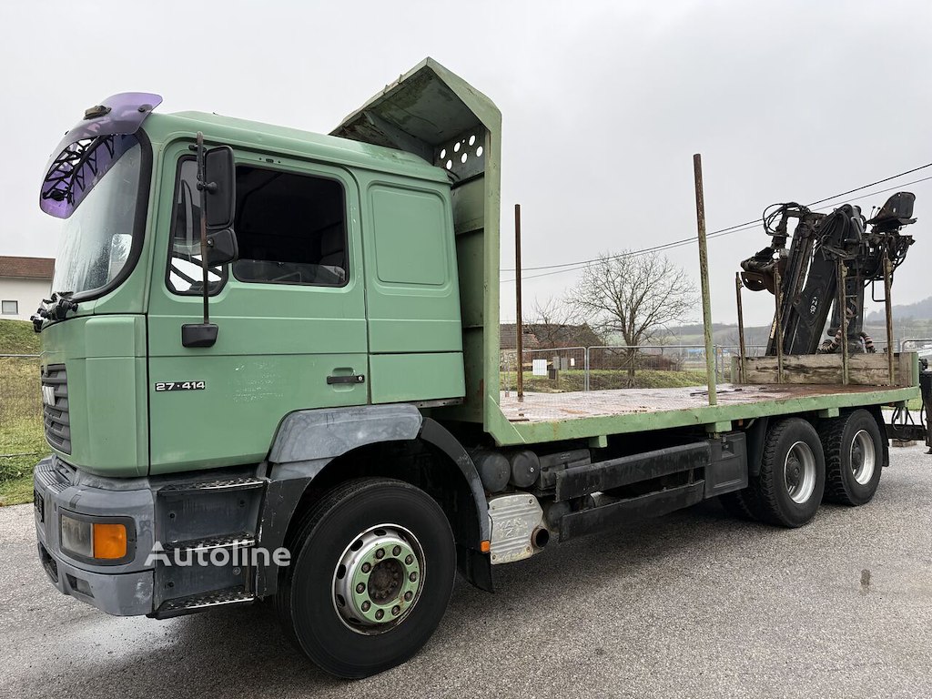 MAN 27.414 timber truck kamion za prevoz drva