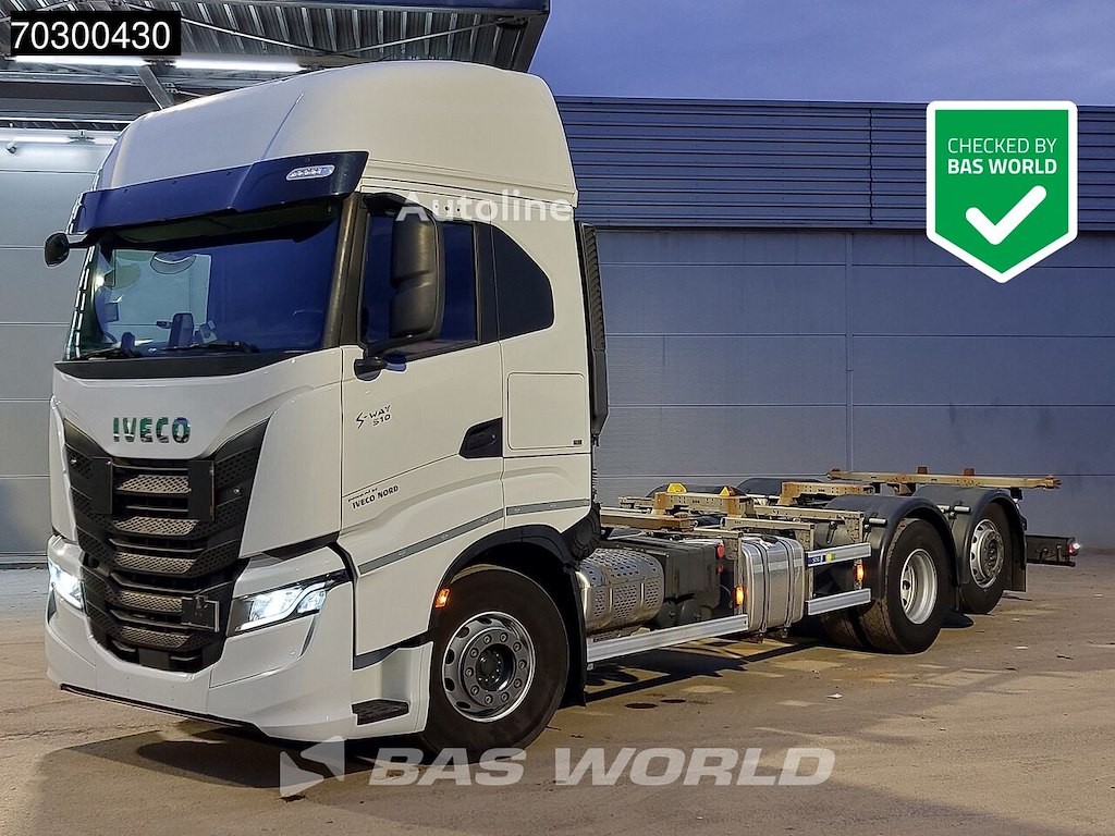 IVECO S-Way 510 6X2 Retarder Full Air Lift Axle BDF Euro 6 vozilo za prevoz kontejnera