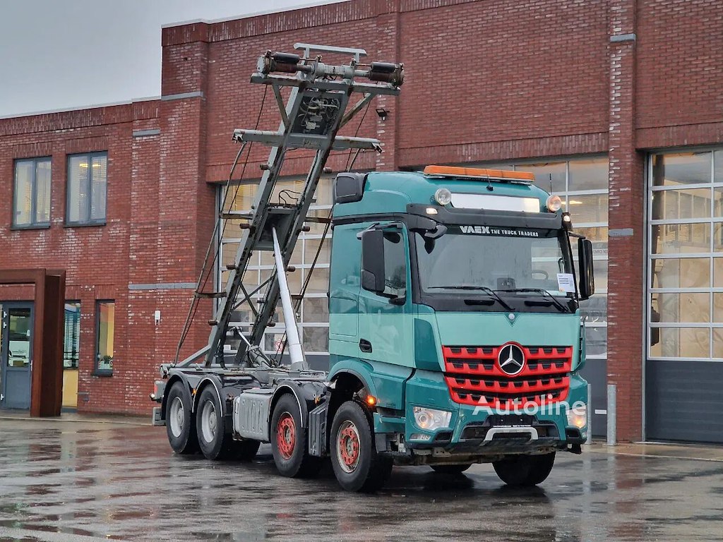 Mercedes-Benz Arocs 3251 8x4 - Cable system - HUB reduction - Euro 6 - Camera kamion sa kukom za podizanje tereta