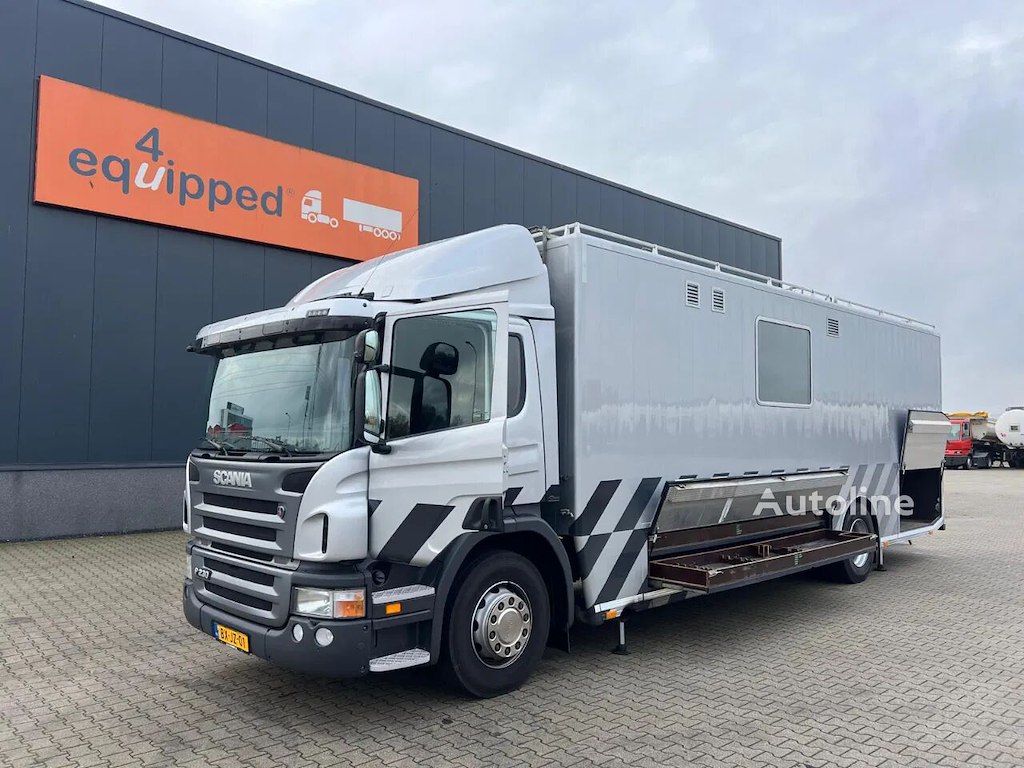 Scania P230 TOP: multifunct. ruimte met airco (camper?), 22kVA generato kamion radionica