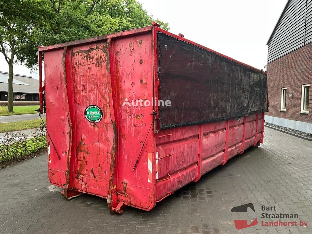 Container kabelsysteem 40 m3 met netten,lengte 6.90 m. multilift kontejner