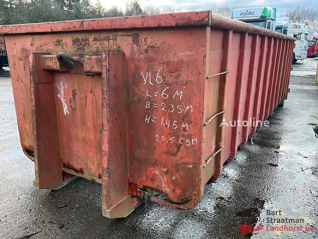 Container haakarm 20.5 m3 met deuren. karoserija kipera