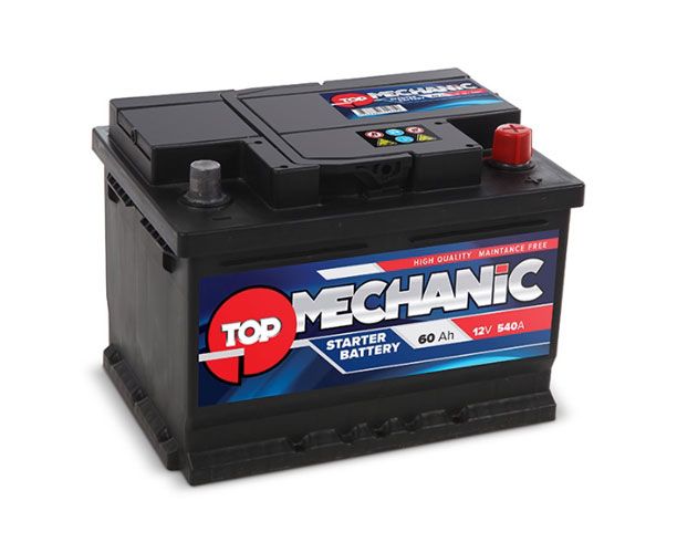 Akumulator Top Mechanic 12V 60Ah 540A D+ TM60D