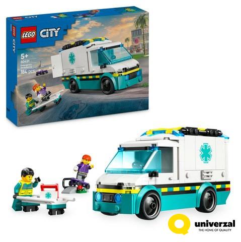 KOCKE LEGO CITY 60451 EMERGENCY AMBULANCE