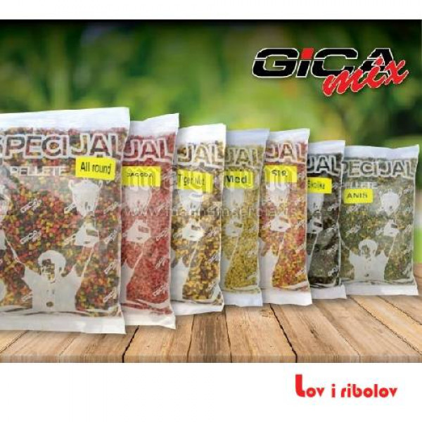 Pellet GICA Mix 2.5mm - 1kg Long Life