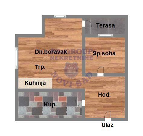 Dvosoban stan na prodaju, 46m2, 109.550€