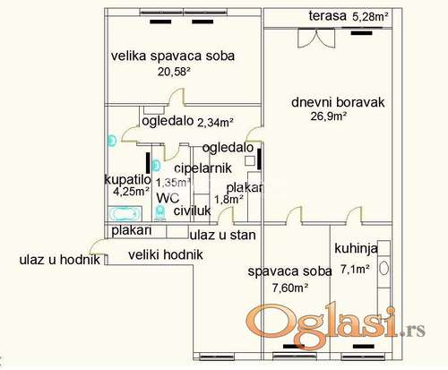 NOVI SAD - CENTAR - 77.00 m2