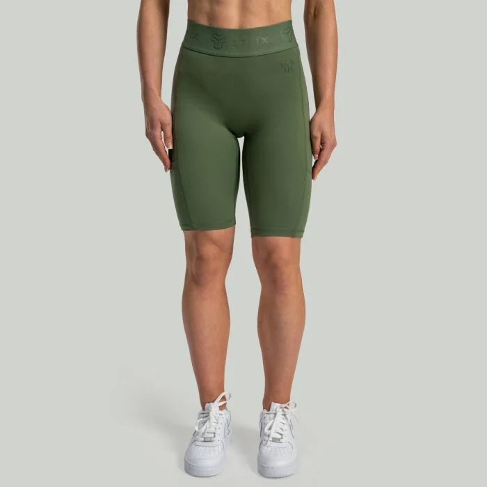 Ženski biciklistički šorts Lunar Cedar Green - STRIX