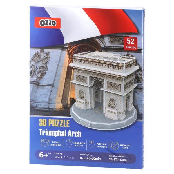 3D Puzzle, 3D slagalica, Trijumfalna kapija, 52k