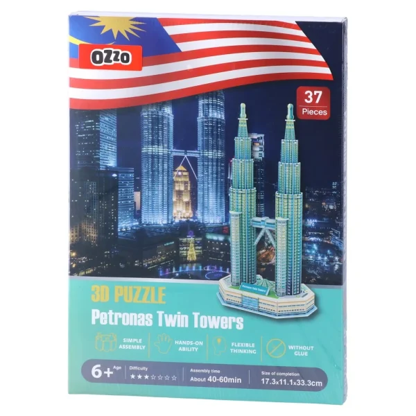 3D Puzzle, 3D slagalica, Kuala Lumpur , 37k