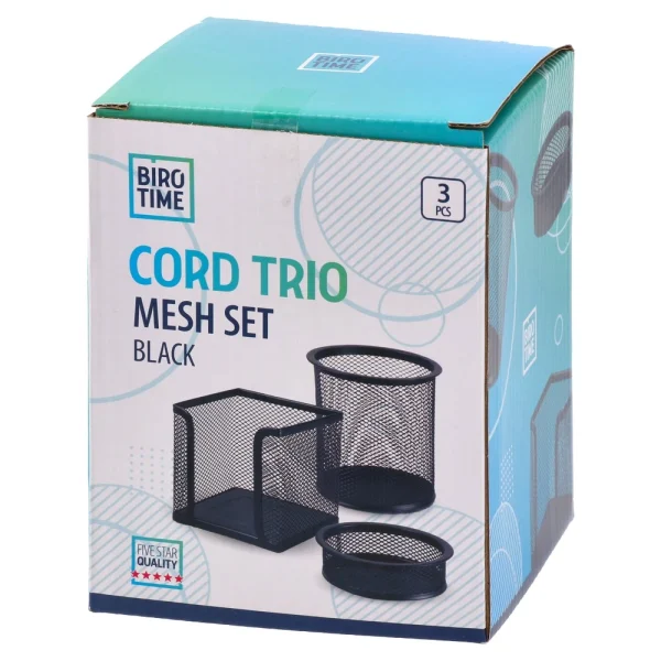 Cord trio, žičani set, 3K, crna