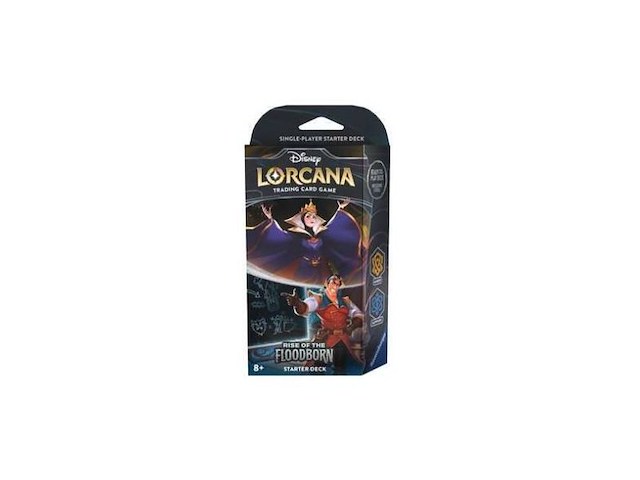 TCG karte - Disney Lorcana, Rise of the Floodborn, The Queen and Gaston, Starter Deck, assorted