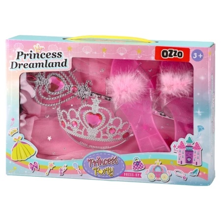Ozzo princess dreamland set za ulepšavanje suknja papuče kruna štapić roze ( 885294 )