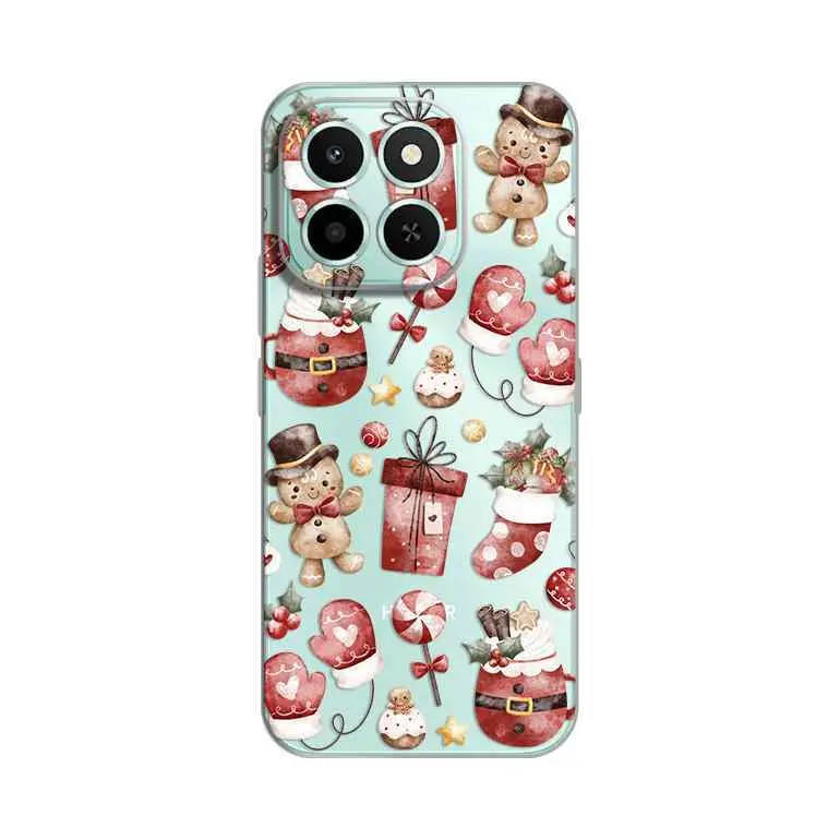 Maska silikon Print za Honor X6c Cozy Christmas