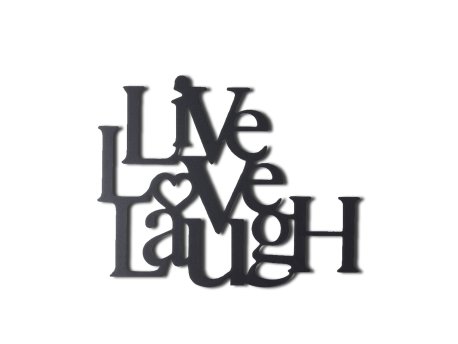 WALLXPERT Zidna dekoracija Live Love Laugh (805BSG1132)