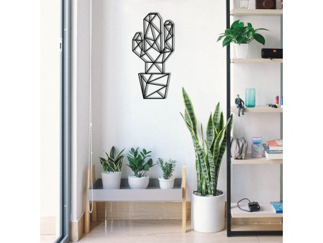 WALLXPERT Zidna dekoracija Cactus Metal Decor
