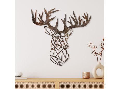 WALLXPERT Zidna dekoracija Rusty Deer 2
