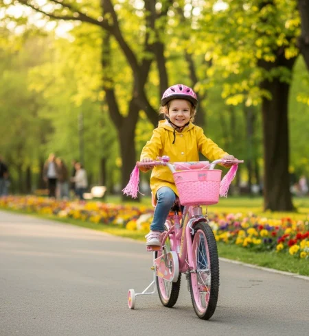 Deciji bicikl sa pomoćnim točkovima Pony Bike 723-20 roze