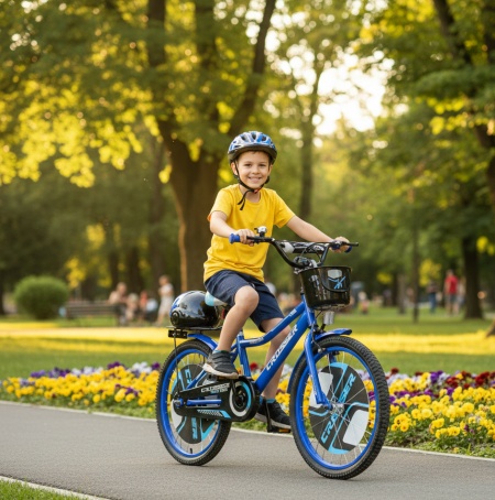 Deciji bicikl sa pomoćnim točkovima Crosser 724-20 plava