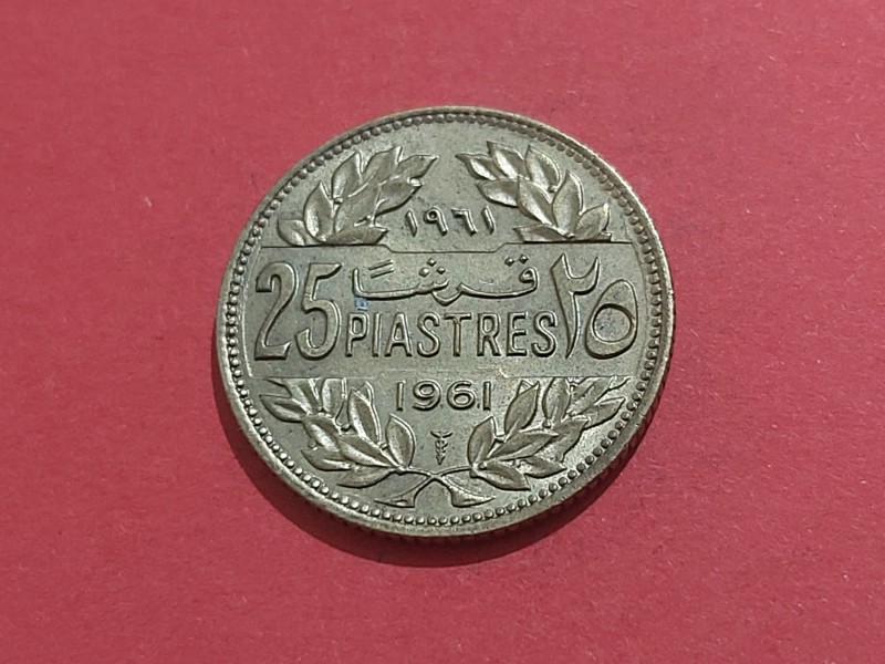Liban - 25 piastres 1961 god