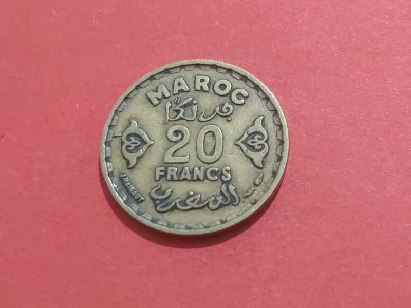 Maroko - 20 francs 1952 god