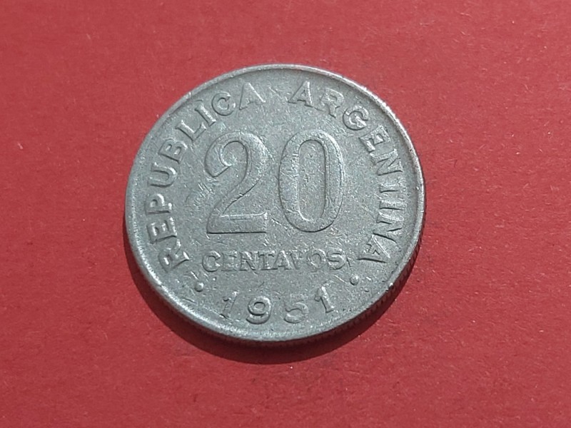 Argentina - 20 centavos 1951 god