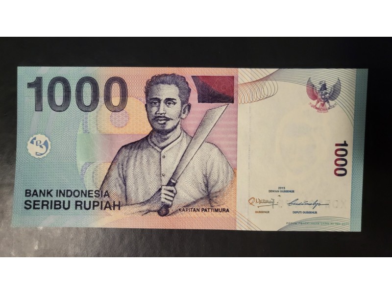 INDONEZIJA, 1000 Rupija, 2013, UNC