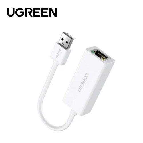 UGREEN CR110 USB 2.0 Na RJ45 Adapter 10/100Mbps Beli