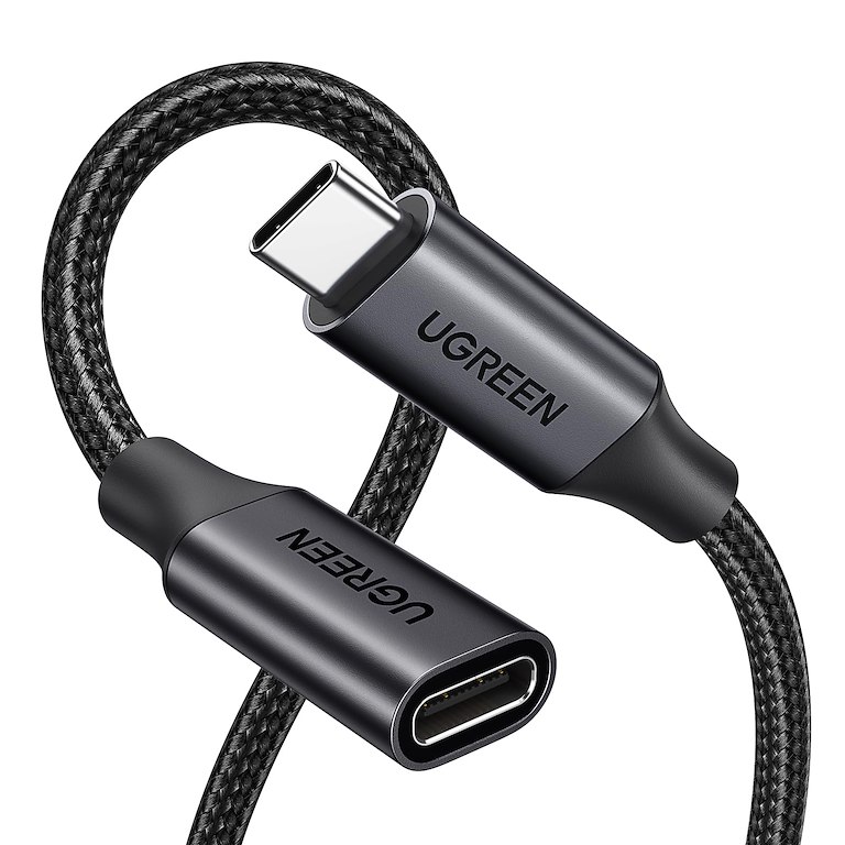 UGREEN US372 Produžni Kabl USB-C 3.1 Gen2 4K 100W 0.5 M (Crni)