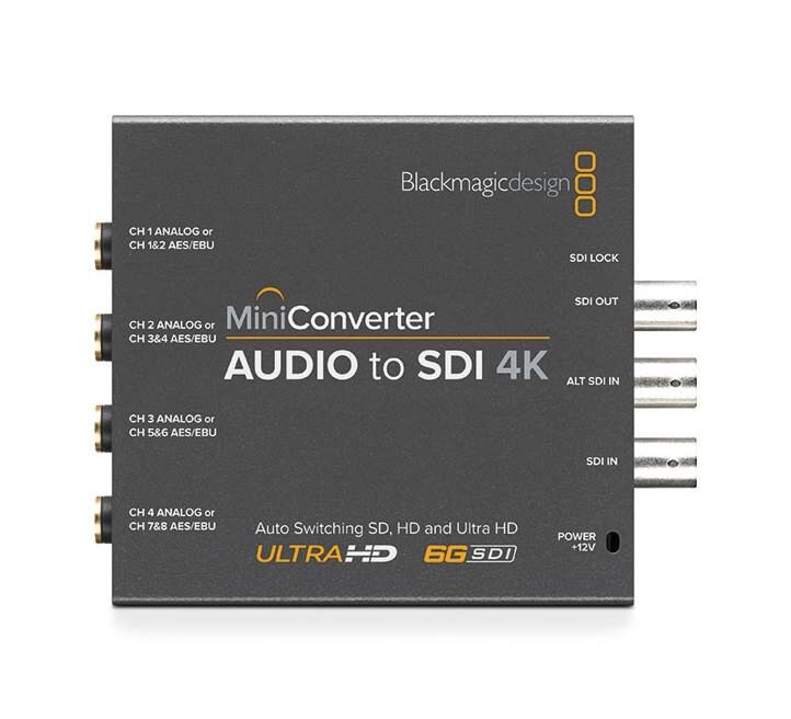 BLACKMAGIC MINI CONVERTER - AUDIO TO SDI 4K CONVMCAUDS4K