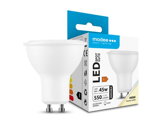 Modee Lighting LED sijalica 6W GU10 110° 4000K (550 lumen) dimabilna