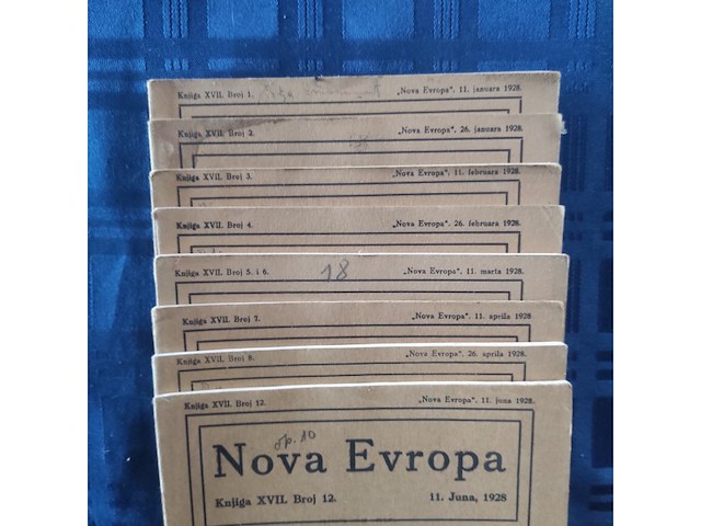 Nova Evropa, knjiga XVII  1928.g  7 kom