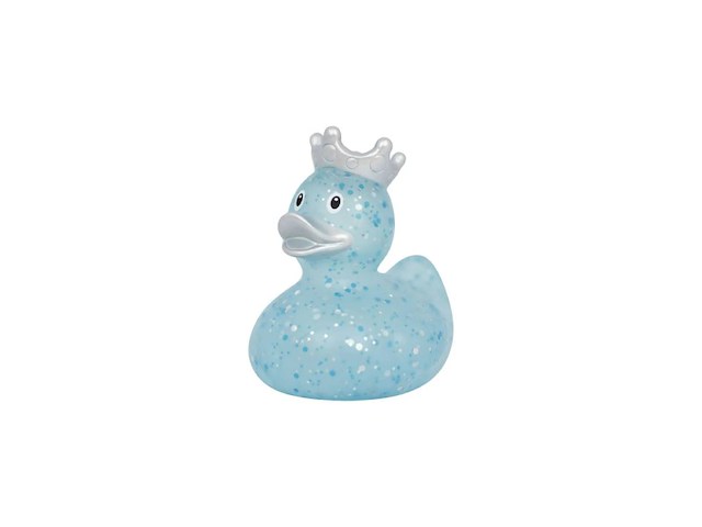 Lilalu Patkica - Rubber Duck, Glitter With Crown blue, 9 cm