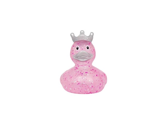 Lilalu Patkica - Rubber Duck, Glitter With Crown pink, 9 cm