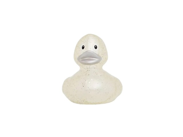 Lilalu Patkica - Rubber Duck, Glitter silver, 9 cm