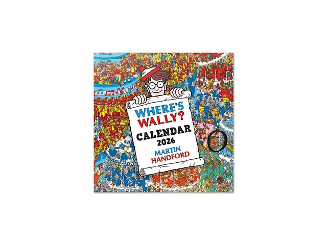 Zidni kalendar 2026 - Where`S Wally?, 30x30 cm