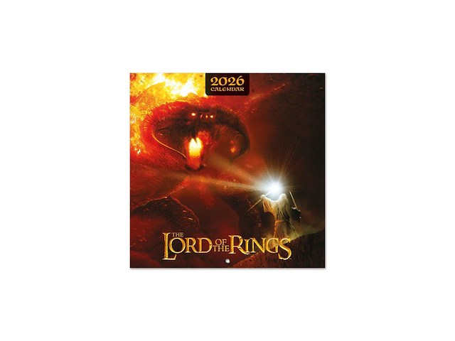 Zidni kalendar 2026 - The Lord Of The Rings, 30x30 cm