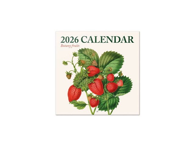 Zidni kalendar 2026 - Botanical Fruits, 30x30 cm